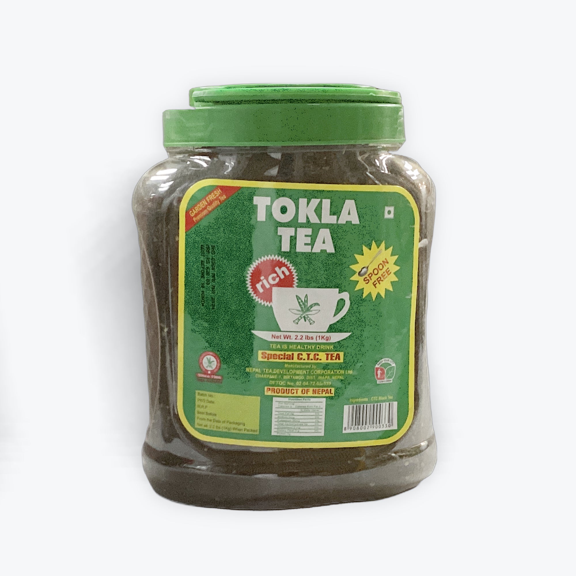 Tokla Tea Green Jar 1kg | Coburg Pasal